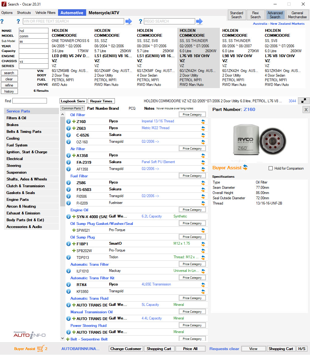 OSCAR – autoinfo.com.au