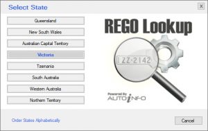 REGO lookup Australia & New Zealand – autoinfo.com.au